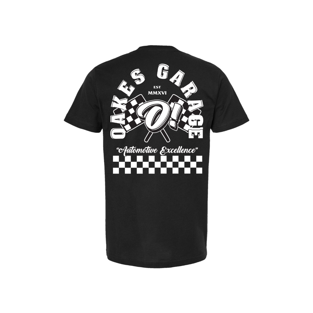 Oakes Garage Auto Excellence Tee - Black – ShopJimmyO