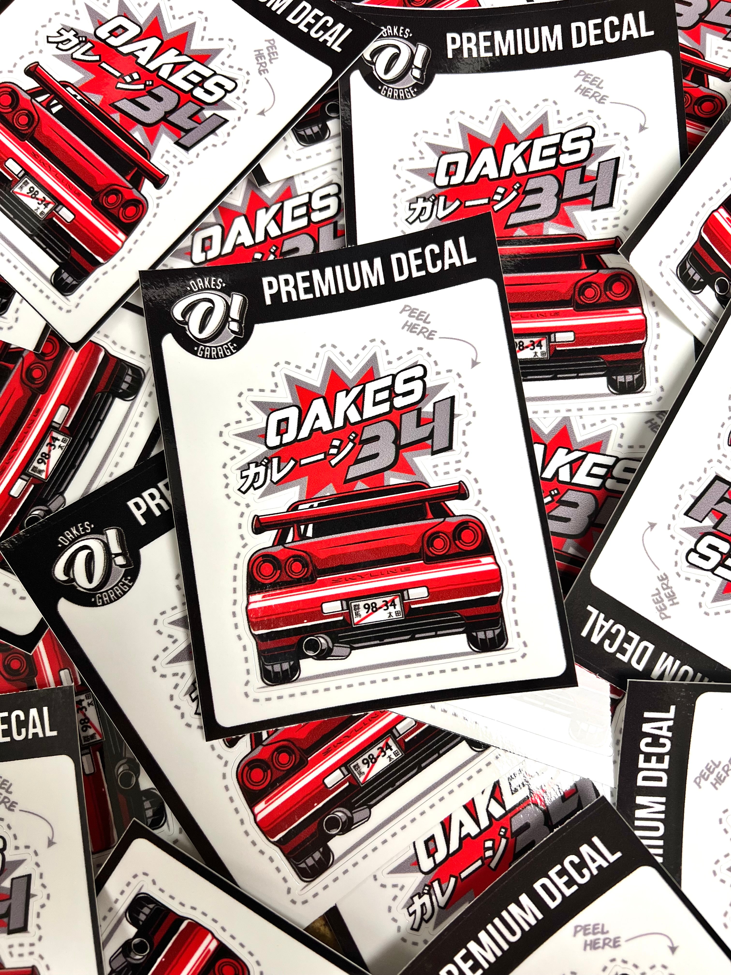 Oakes R34 Decal – ShopJimmyO