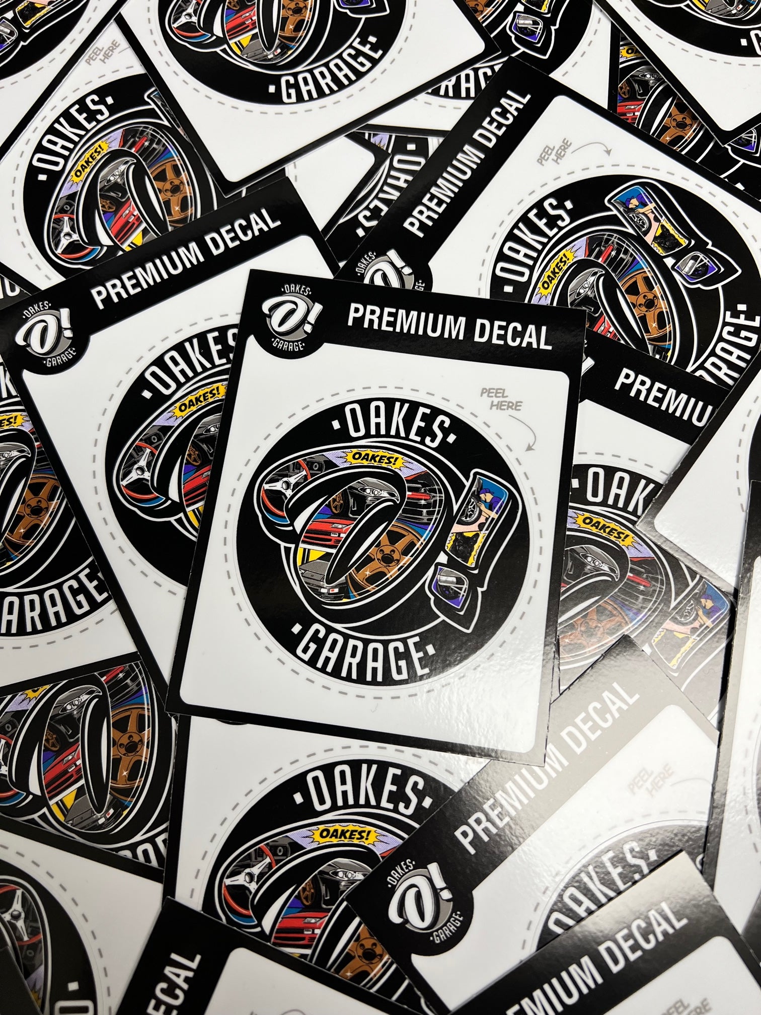 Oakes Garage Decal - Postcard Style – ShopJimmyO