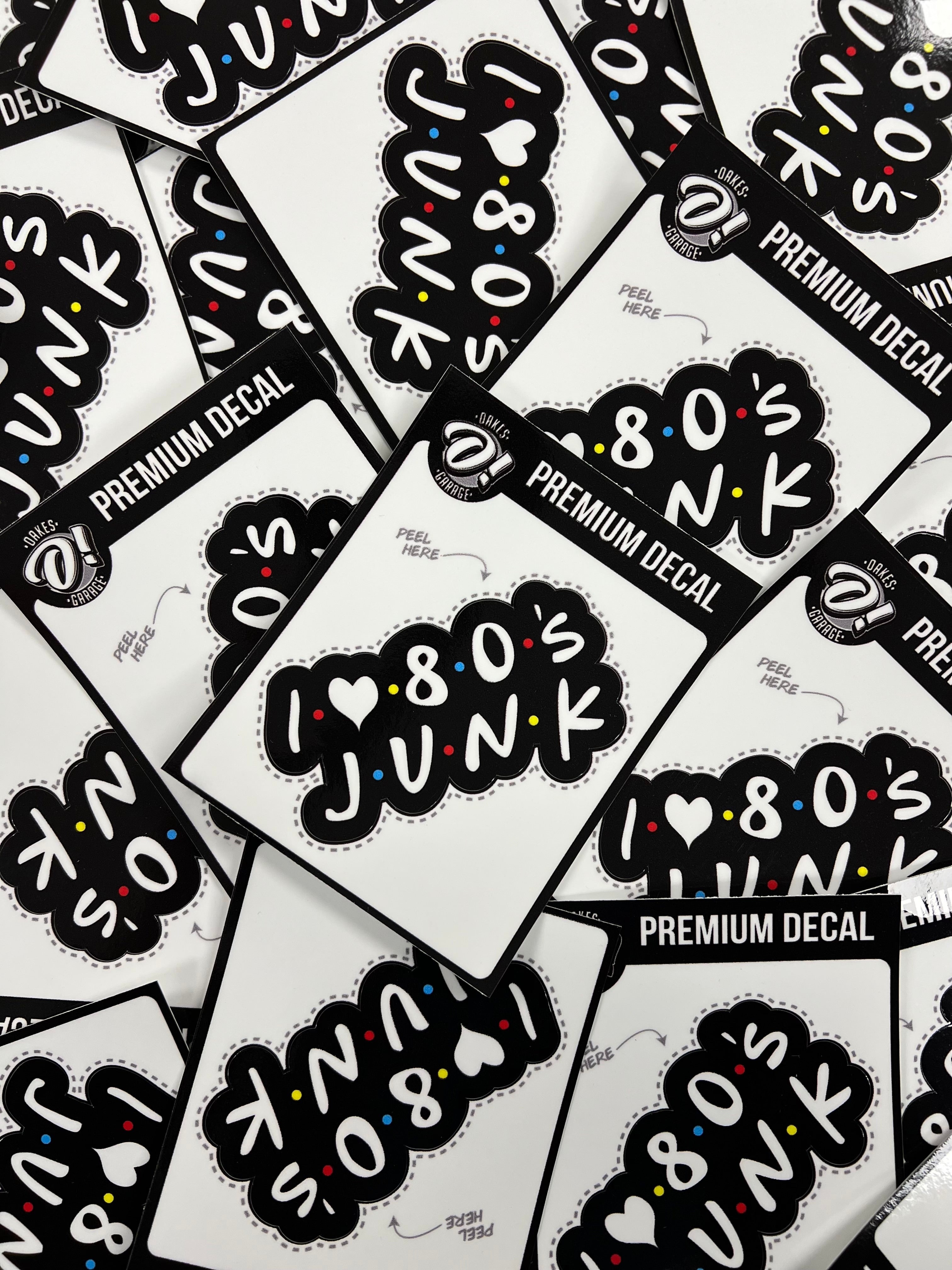 I Love 80's Junk - Decal – ShopJimmyO